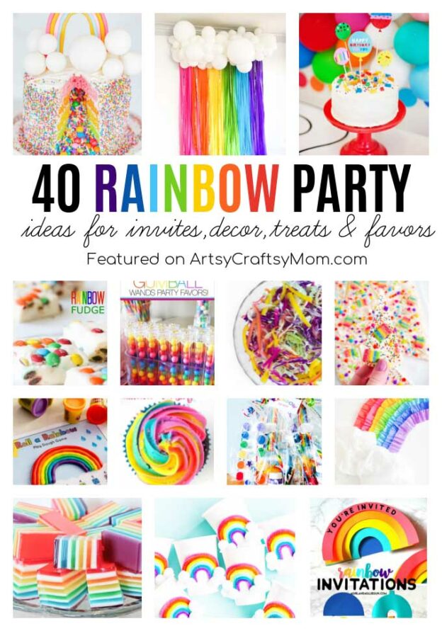 Planning the perfect Rainbow Themed Birthday Party - Artsy Craftsy Mom