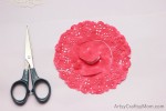 DIY Paper Doily Roses - #KIDSCRAFTSTARS challenge - Artsy Craftsy Mom