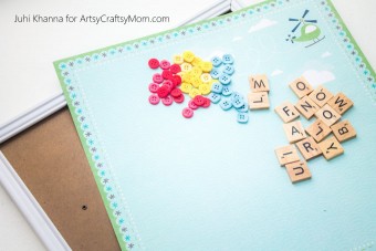 DIY Scrabble Tile Craft - Follow your Rainbow Nursery Wall art