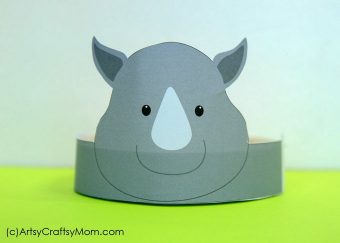 12 Adorable Animal Party Printable Hats for a Jungle Party