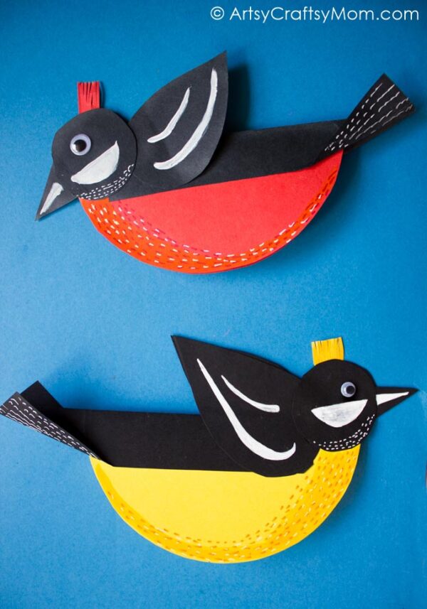 Rocking Spring Bird Paper Craft