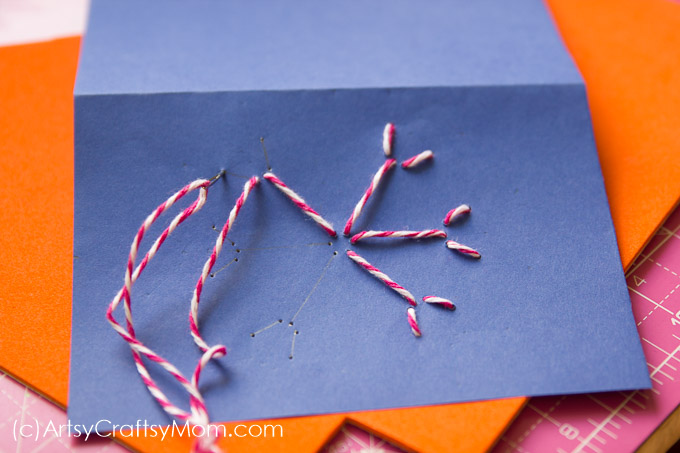 DIY Snowflake Lacing Cards