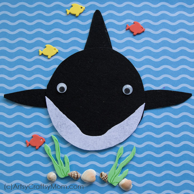 S for Shark Craft with a Printable Template - Artsy Craftsy Mom