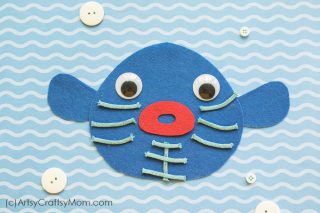 X for X-Ray Fish Craft with Printable Template