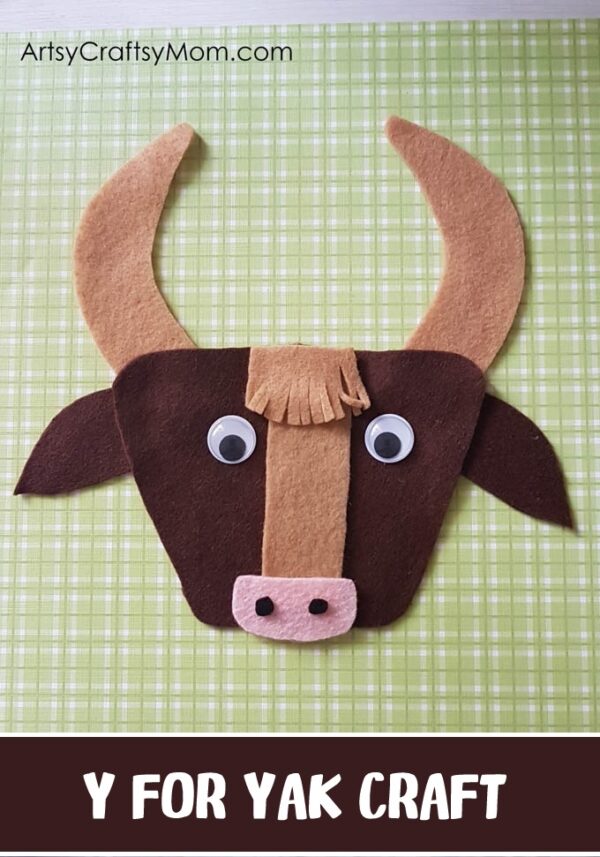 Y for Yak Craft Or Chinese Year of the Ox Craft | ArtsyCraftsyMom
