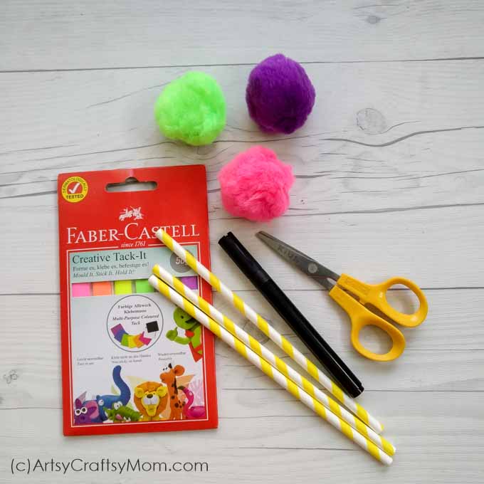 The Lorax Inspired Truffula Tree Craft | Dr Seuss Craft for Kids