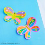 Paper Butterfly Craft + Free Template | Spring Craft for Kids