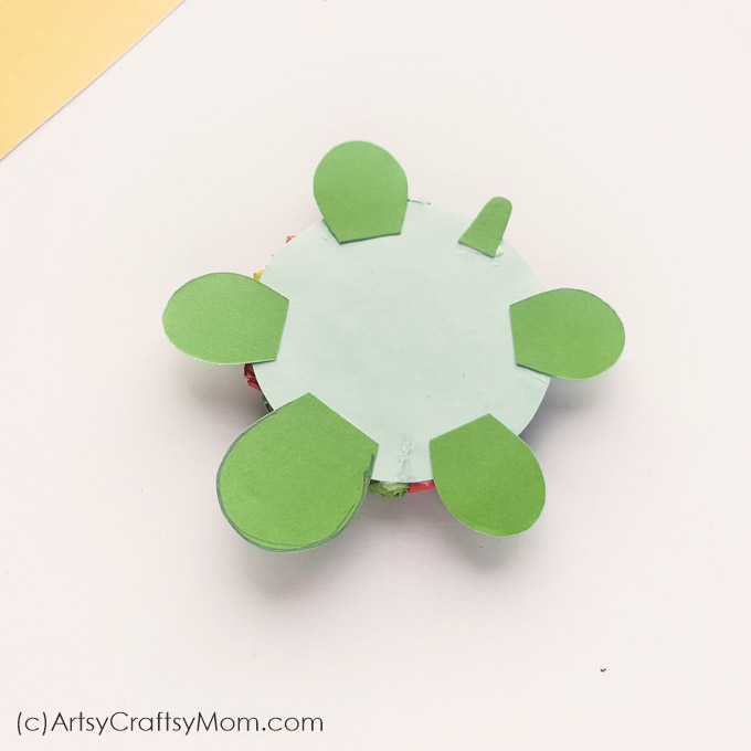 Crumpled Paper Turtle Craft | Easy Paper Craft for Kids