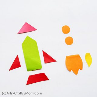 DIY Rocket Corner Bookmark | Space Craft for Kids