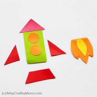 DIY Rocket Corner Bookmark | Space Craft for Kids