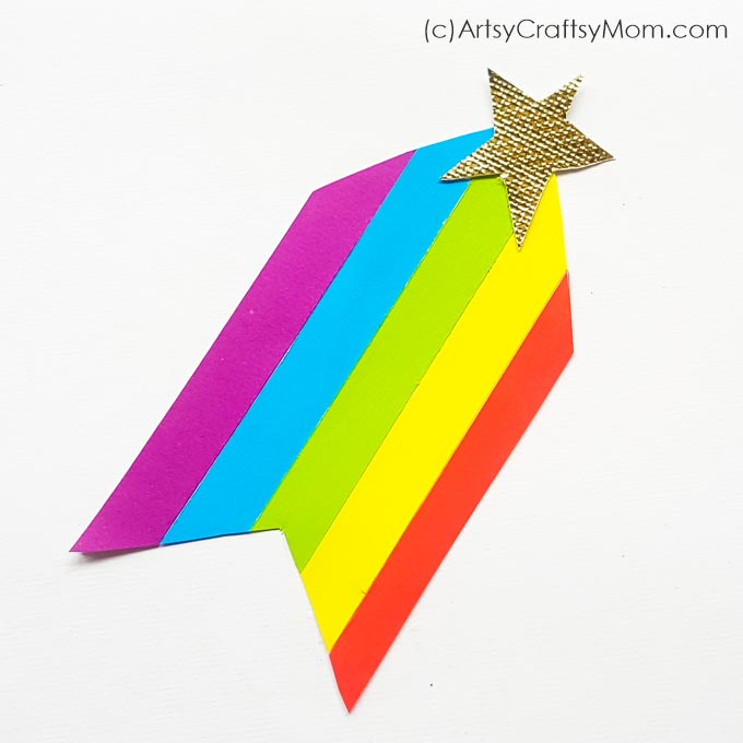 DIY Rainbow Heart Bookmark for Kids