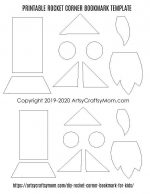 DIY Rocket Corner Bookmark | Space Craft for Kids