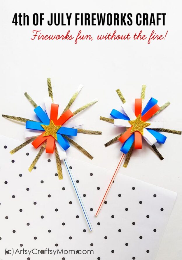 4th of July Fireworks Craft for Kids