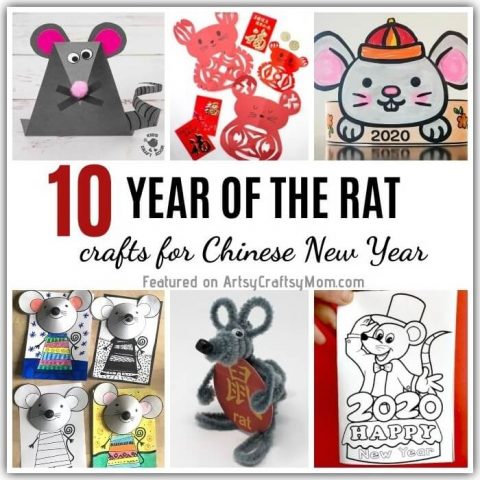 Chinese New Year Rat Crafts for Kids