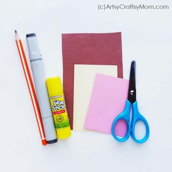 Printable Monkey Bookmark + Free Template