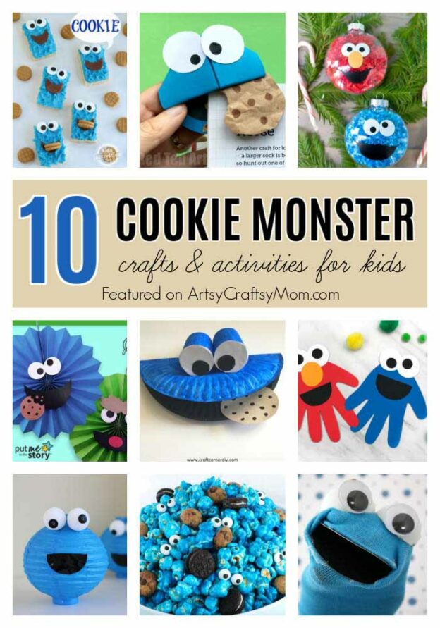 10 Fun Cookie Monster Crafts for Kids - Artsy Craftsy Mom