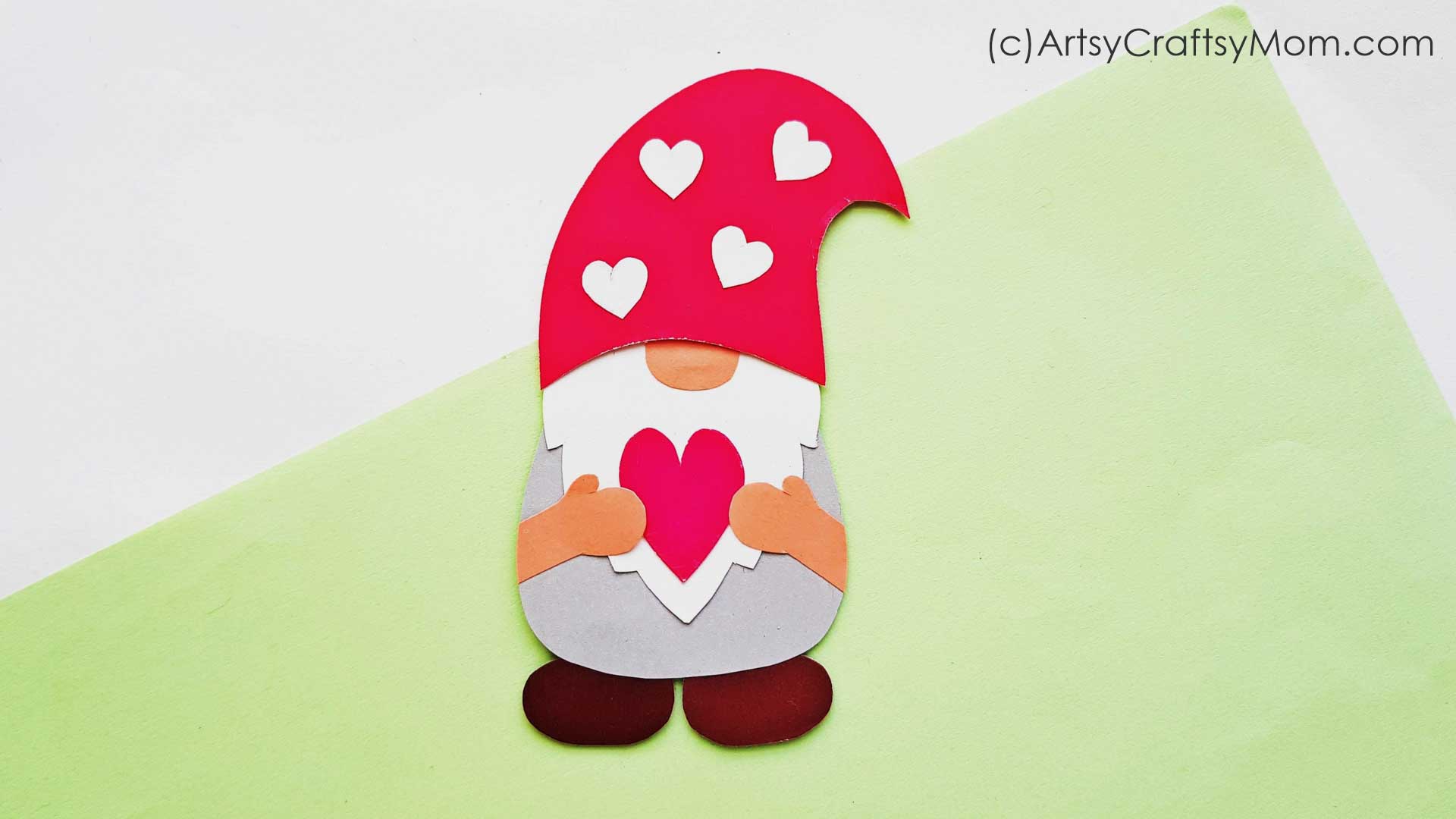 Adorable Heart Gnome Craft for Kids