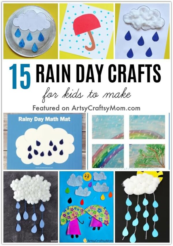 15 Really Simple and Refreshing Rain Day Crafts for Kids
