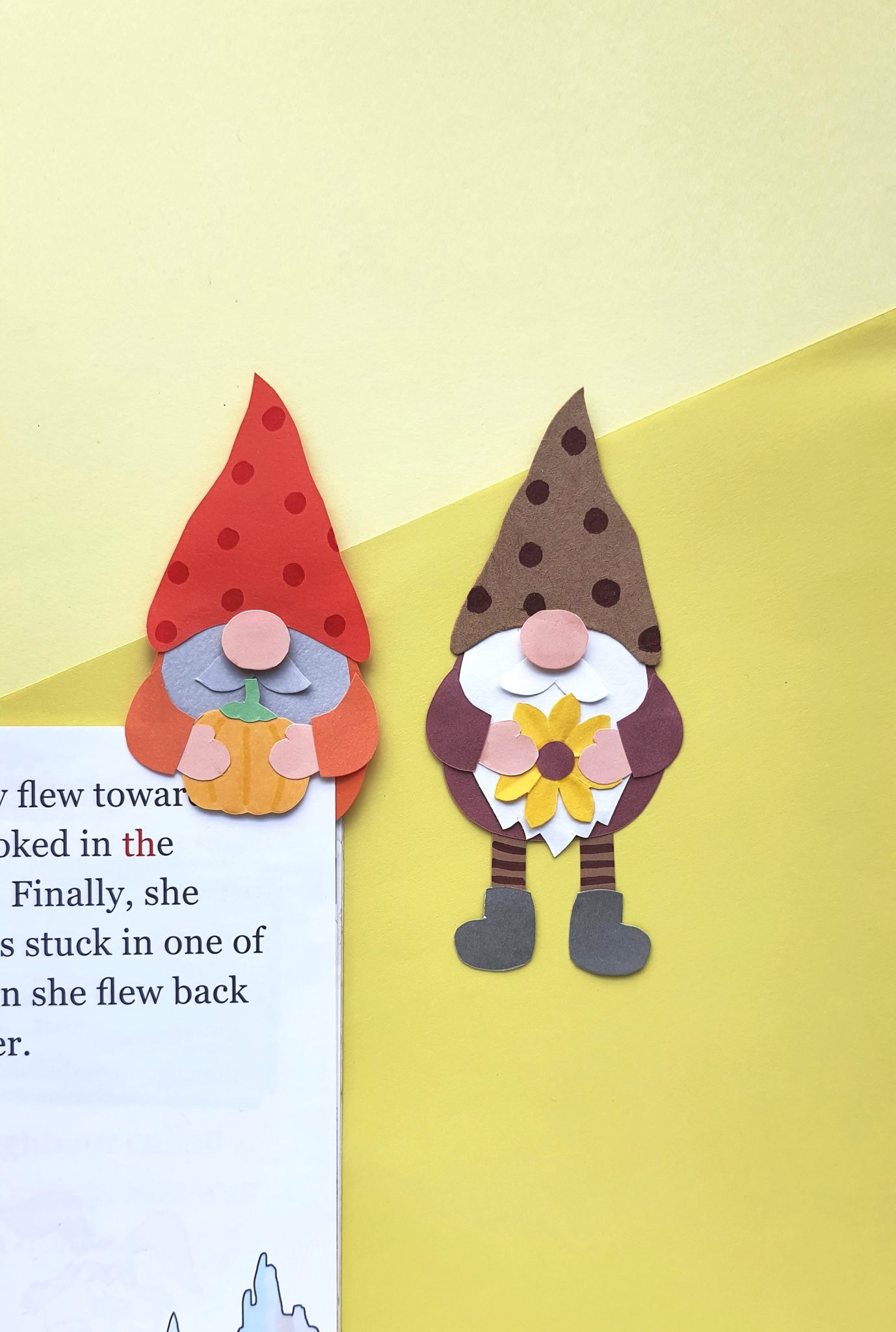Super Cute Fall Gnome Bookmarks Paper Craft