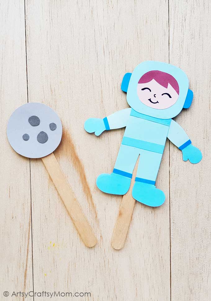 Quick and Easy Paper Astronaut Craft For Kids