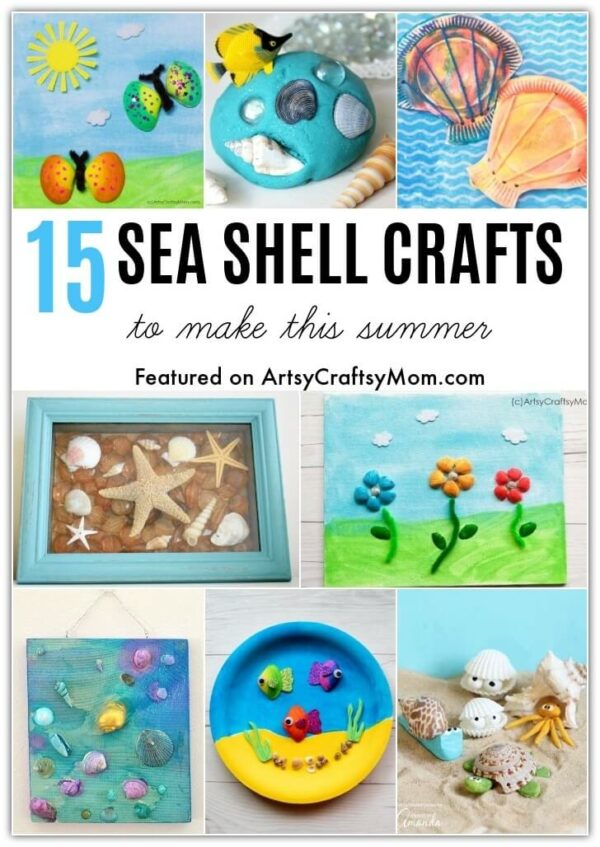 Seashell Flower Garden Craft | Shell Craft for Kids