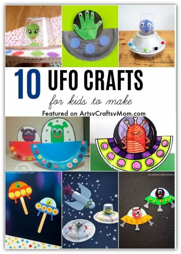 Cute and Easy Paper Plate UFO Craft for Kids
