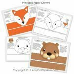 Printable Woodland Animals Paper Crown - Artsy Craftsy Mom