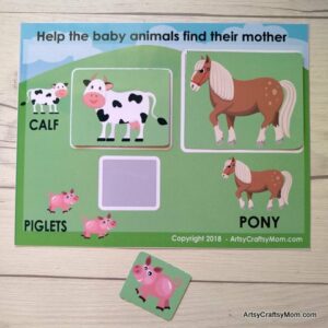 Farm Theme Printable File Folder Game - Artsy Craftsy Mom