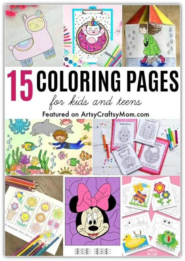 Free Printable Unicorn Colouring Pages Messy Little Monster Happy