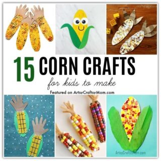 15 Cute and Colorful Corn Crafts for Fall