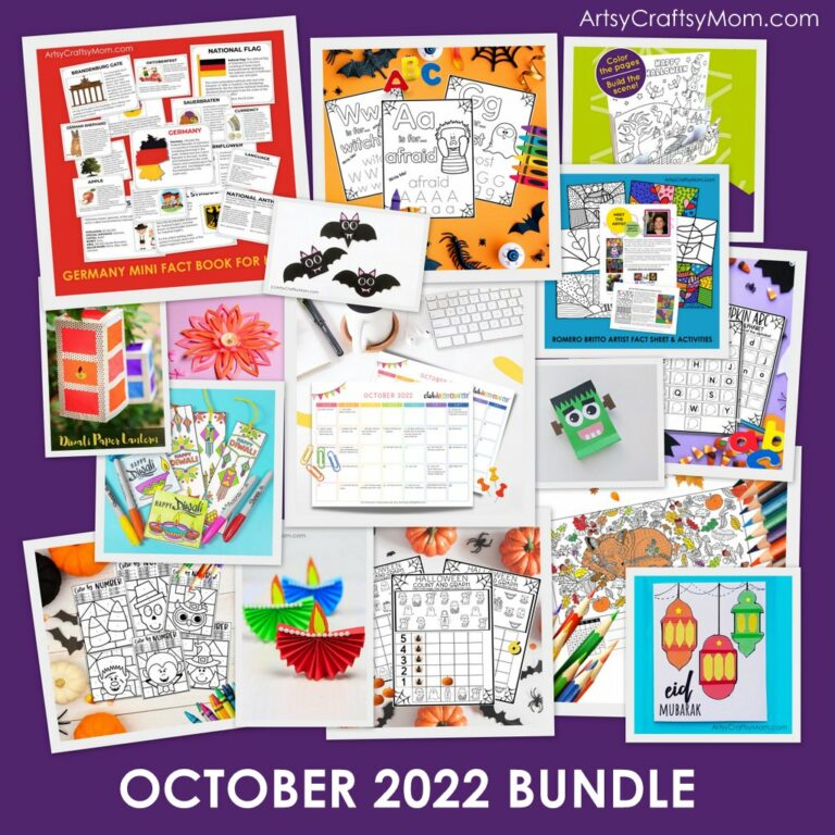 OCTOBER 2022 BUNDLE - ArtsyCraftsyMom | Kids Art & Craft Ideas ...