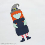 Easy Paper Witch Bookmark for Kids