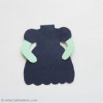 Easy Paper Witch Bookmark for Kids