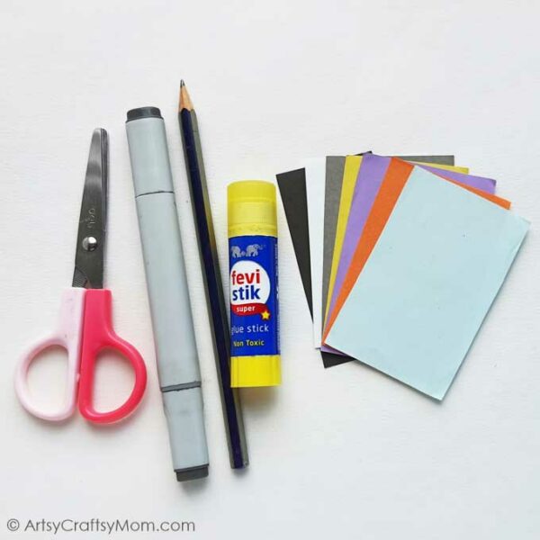 Easy Paper Witch Bookmark for Kids