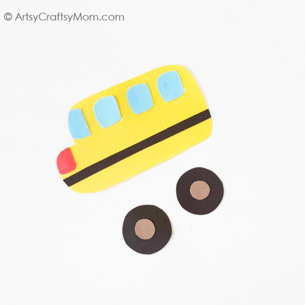 3 Adorable Back to School Bookmarks - Bus, Apple, Pencil