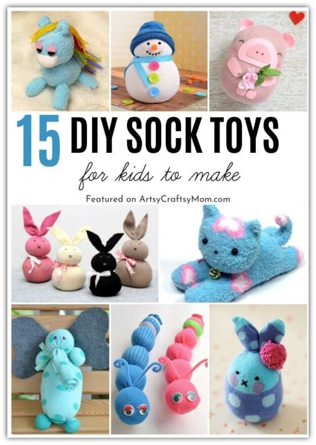 15 Cute and Easy DIY Sock Toys for Kids