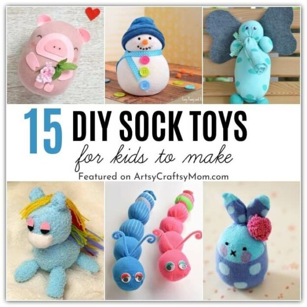 15 Cute and Easy DIY Sock Toys for Kids