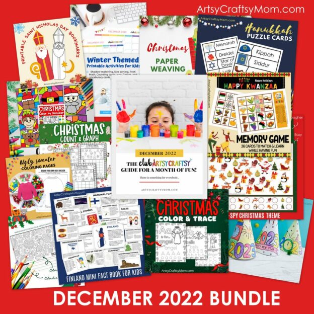 DECEMBER 2022 BUNDLE - Artsy Craftsy Mom