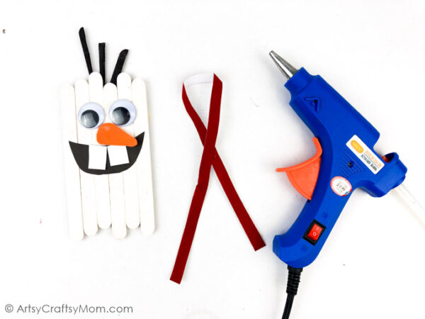 Adorable Craft Stick Olaf Craft for Kids