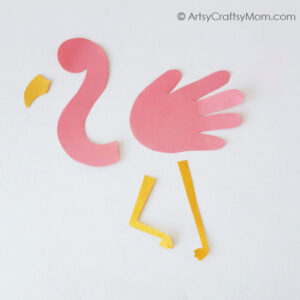 Cute and Easy Handprint Flamingo Craft for Kids