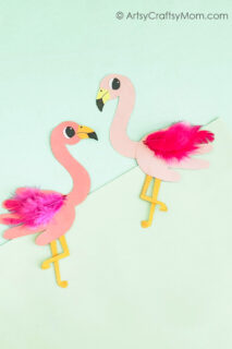 Cute and Easy Handprint Flamingo Craft for Kids