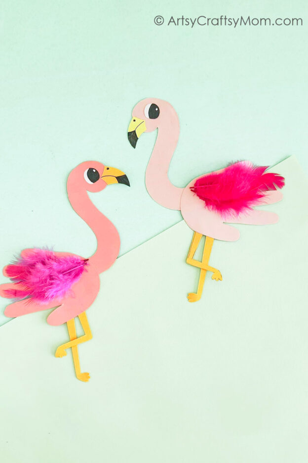 Cute and Easy Handprint Flamingo Craft for Kids