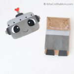 Adorable Paper Bag Love Robot Craft for Kids