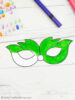 Gorgeous DIY Mardi Gras Masks With Free Template