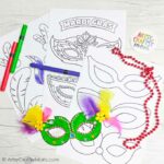 Gorgeous DIY Mardi Gras Masks With Free Template