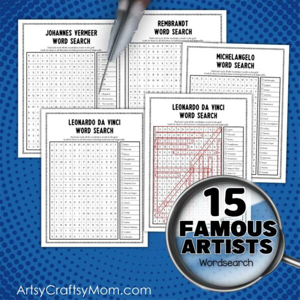 15 Amazing Artist Printables for Kids