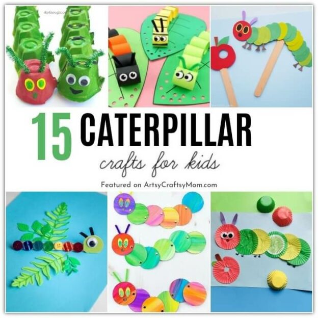 15 Cute and Fun Caterpillar Crafts for Kids