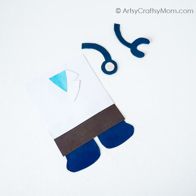 Easy and Cute Paper Bag Doctor Puppet Craft
