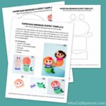 Adorable DIY Paper Bag Mermaid Puppet for Kids