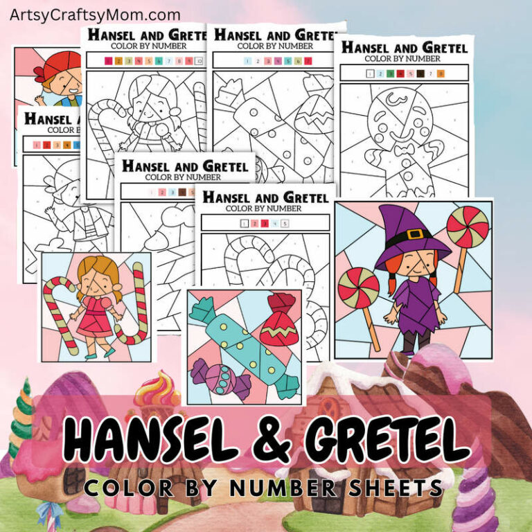 20 Fun Color by Number Printables for Kids
